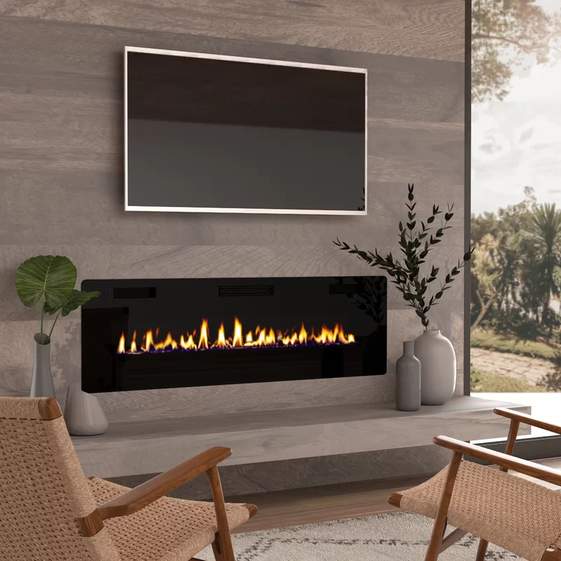 Touchstone Floating Crystal Electric Fireplace - Design Plus Gallery
