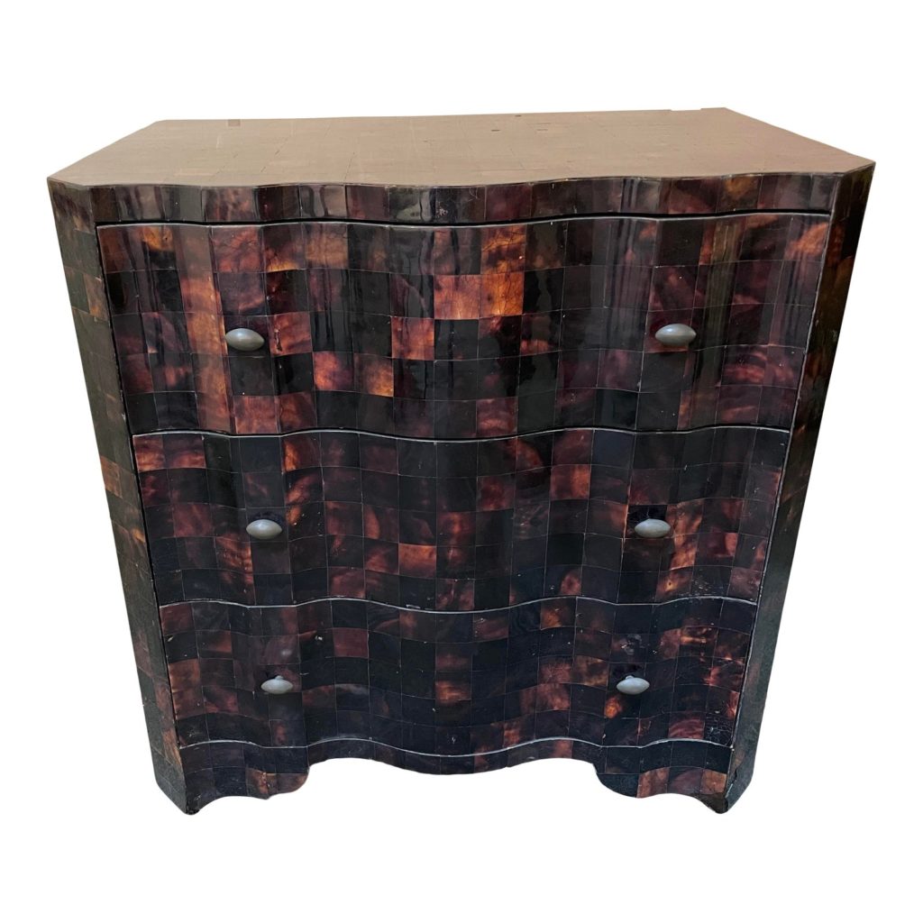 Late 20th Century Faux Tortoise Shell Three Drawer Dresser - Design ...