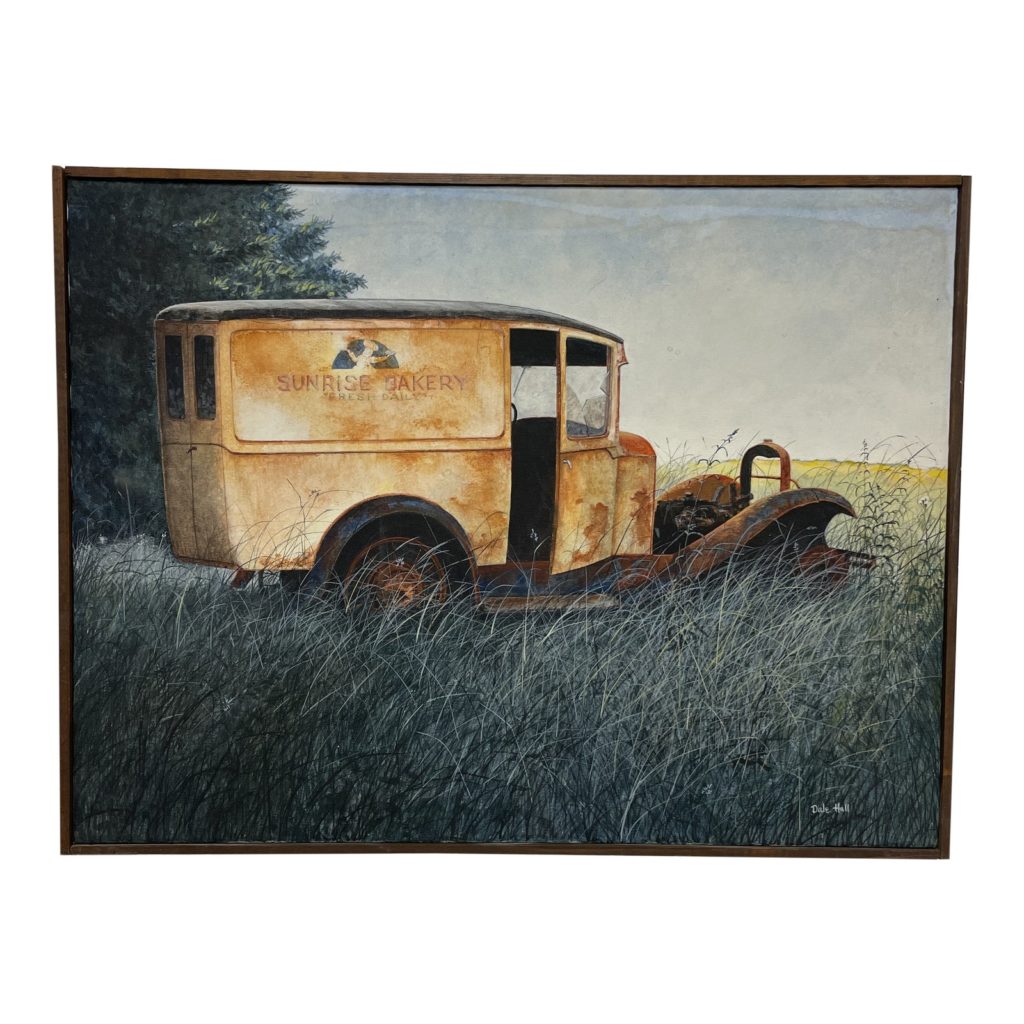 Late 20th Century Original Dale Hall "Fresh Daily" Acrylic Painting ...