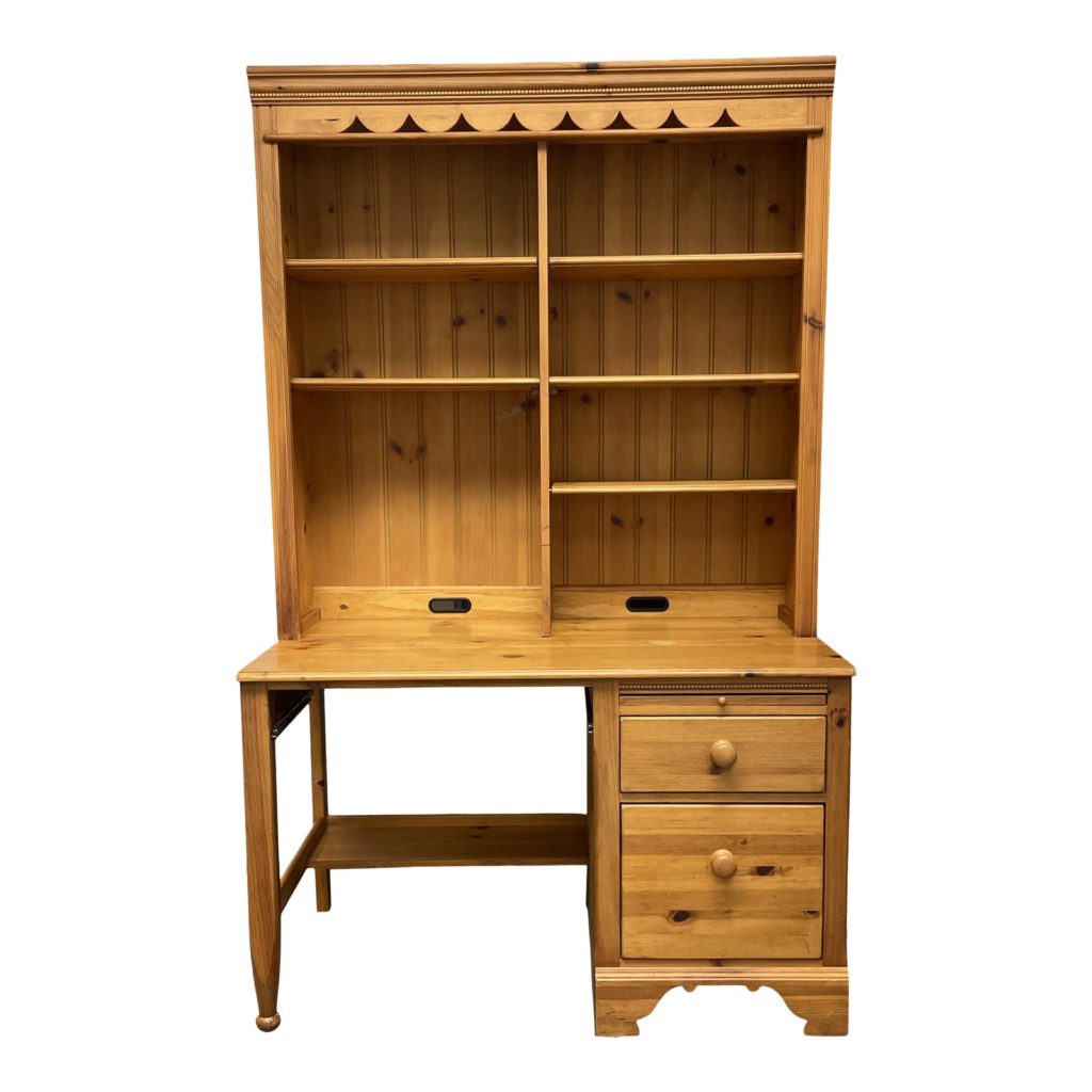 Lexington Pine Two Piece Bookcase Desk - Design Plus Gallery