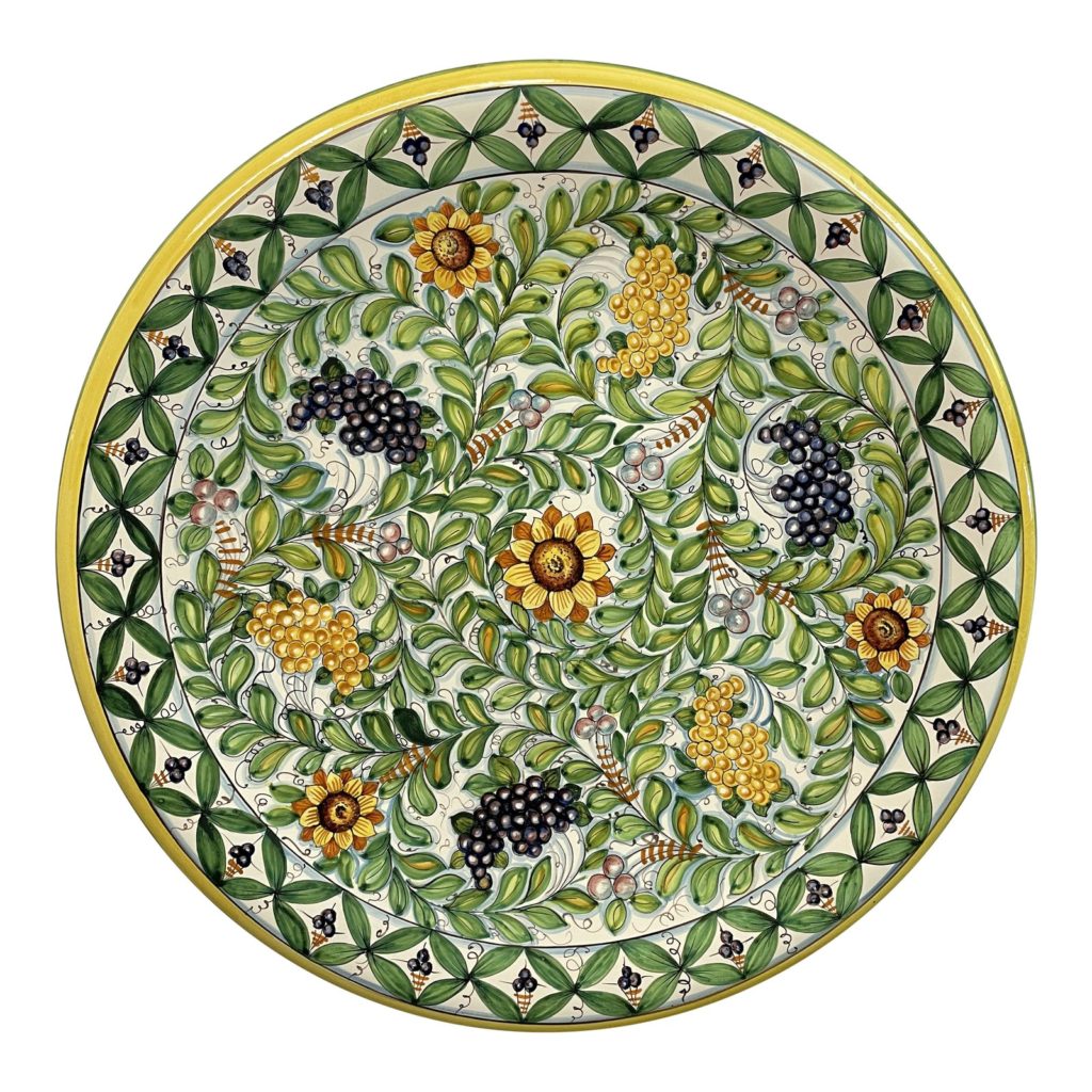 Deruta Enormous Handpainted Porcelain Platter - Design Plus Gallery