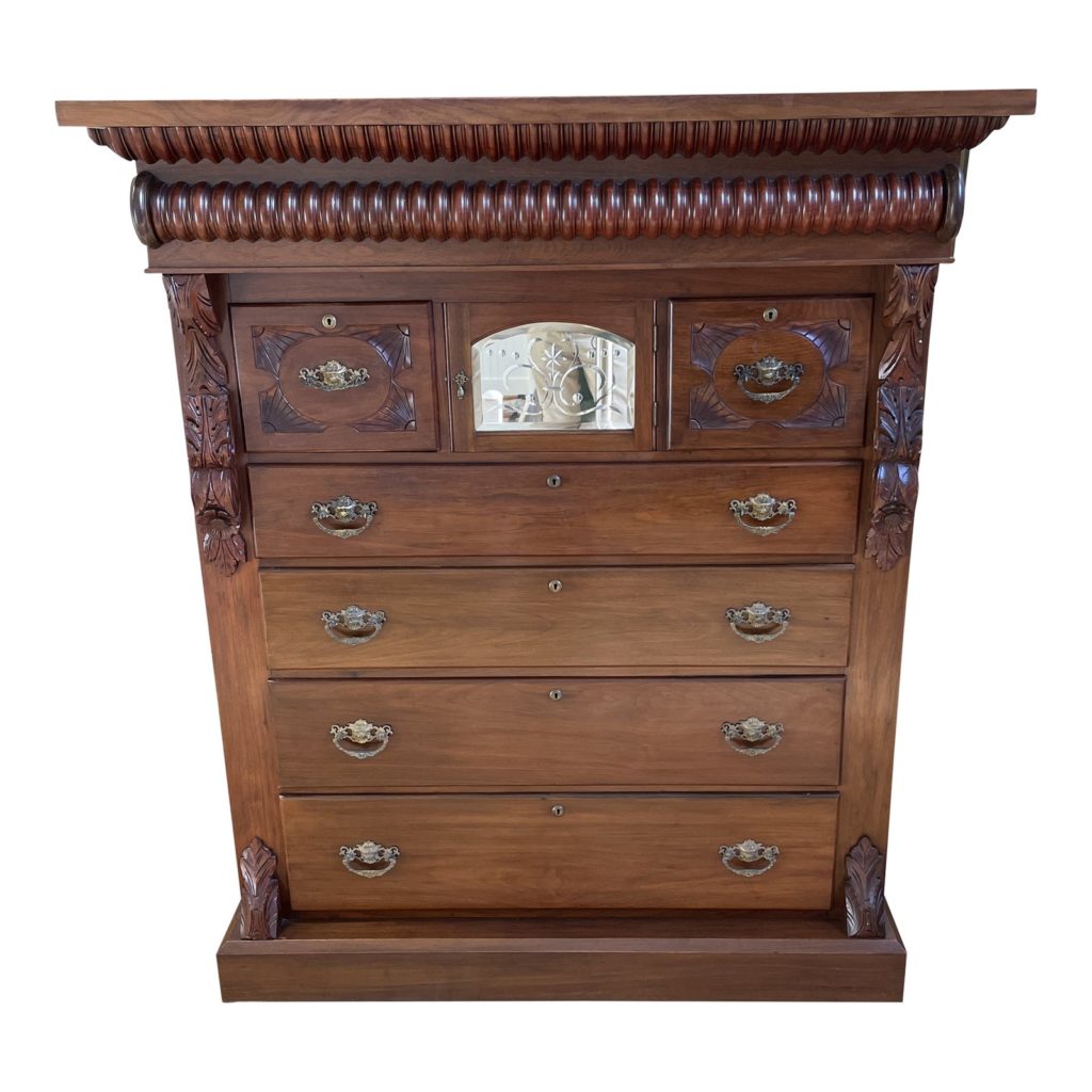 Late 20th Century Traditional Black Forest Style Highboy - Design Plus ...