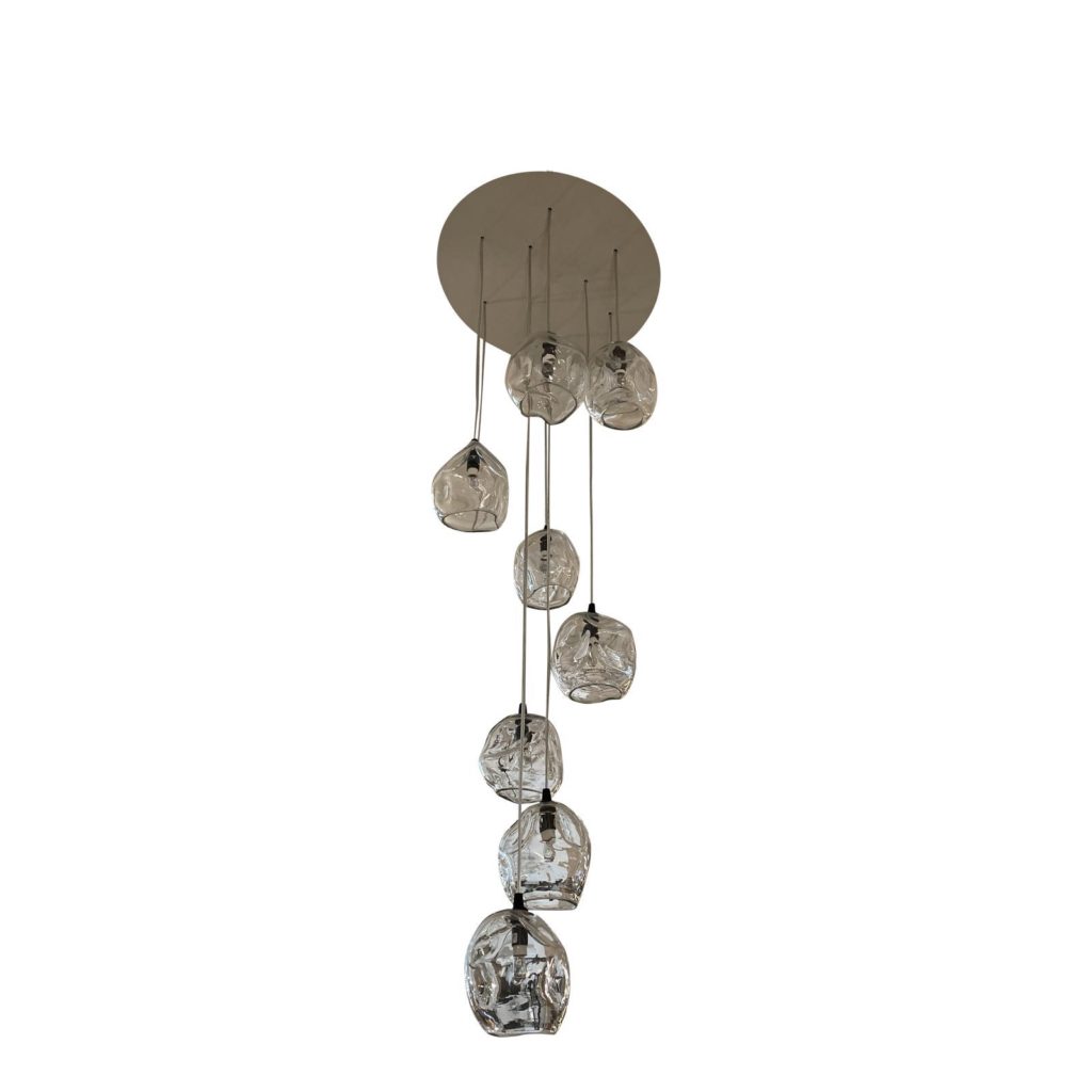 John Pomp Style Nine Light Infinity Cluster Chandelier - Design Plus ...