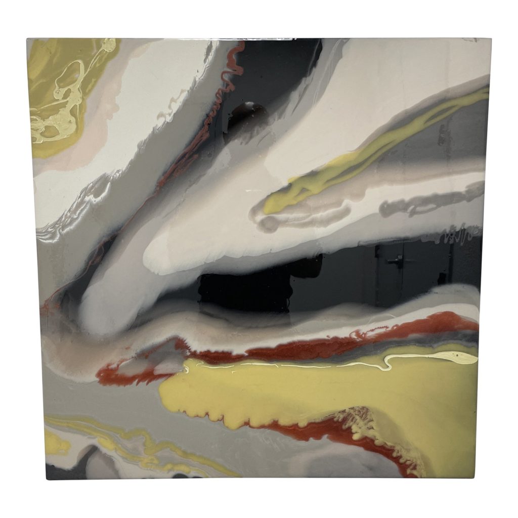 Jessica Slaymaker Epoxy Resin Drip Abstract Painting - Design Plus Gallery