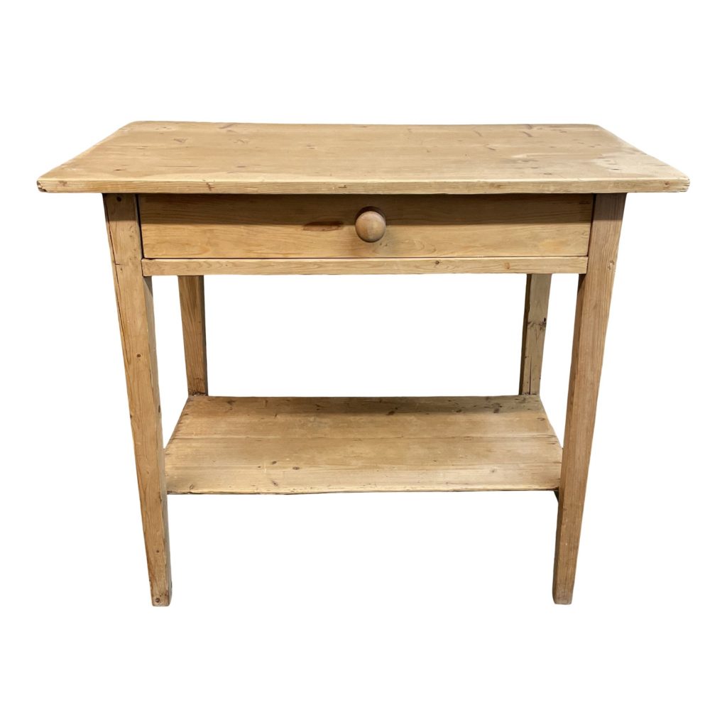 Mid 20th Century Rustic Pine Side Table - Design Plus Gallery