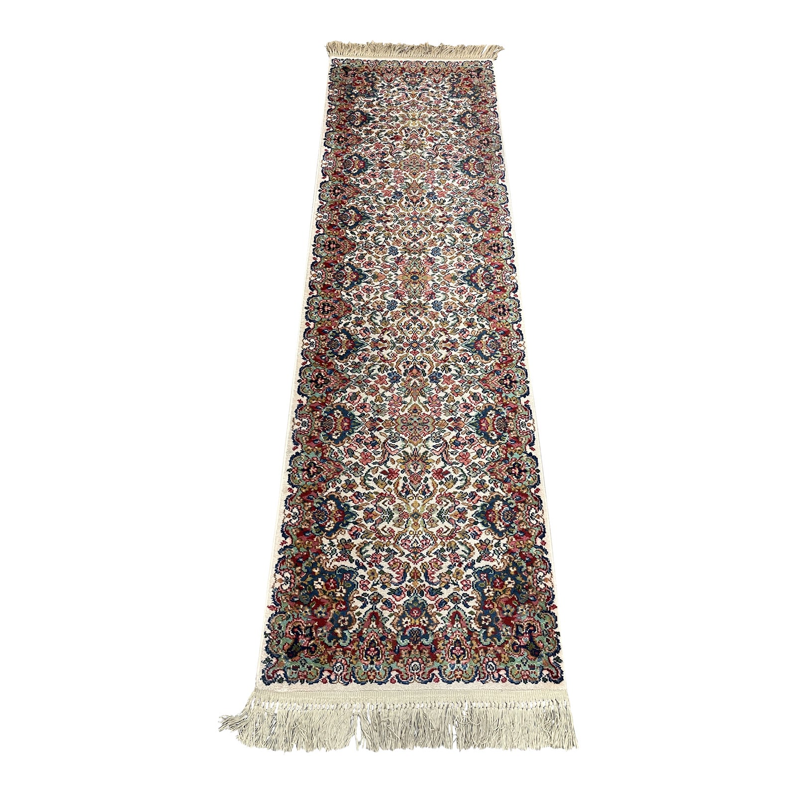 Karastan " Floral Kirman" Floral Wool Runner - 2′6″ × 8′9″ - Design ...