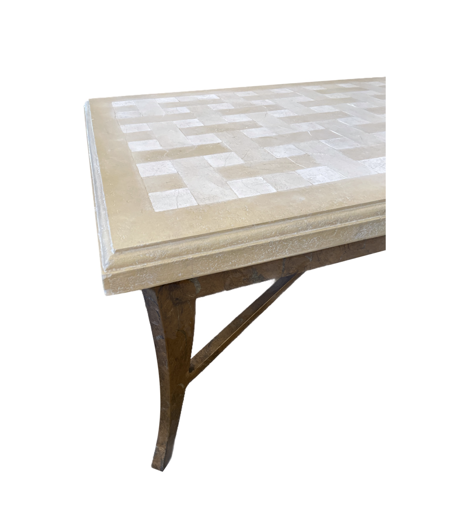 Custom Stone Tile + Metal Coffee Table. Original Price: $4,512 | Design ...