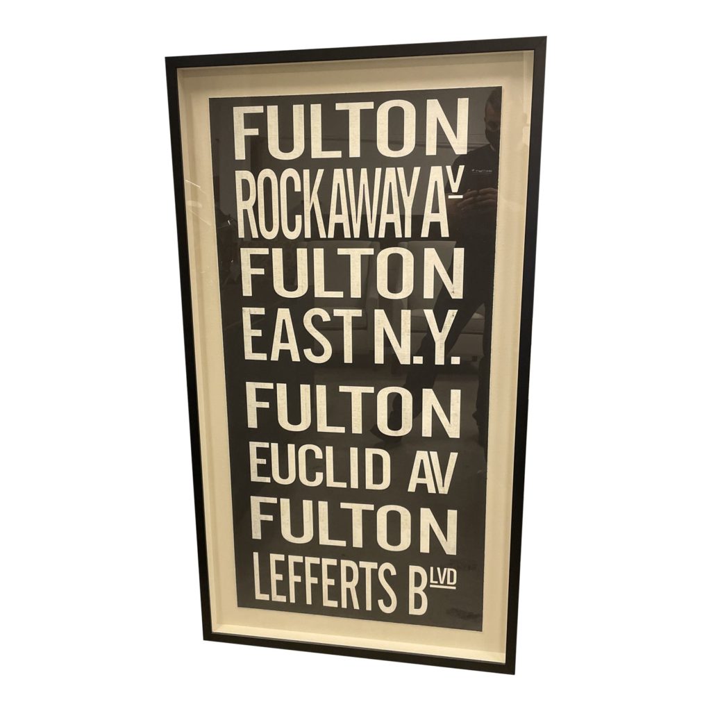 Restoration Hardware Subway Sign Art Washington - Design Plus Gallery