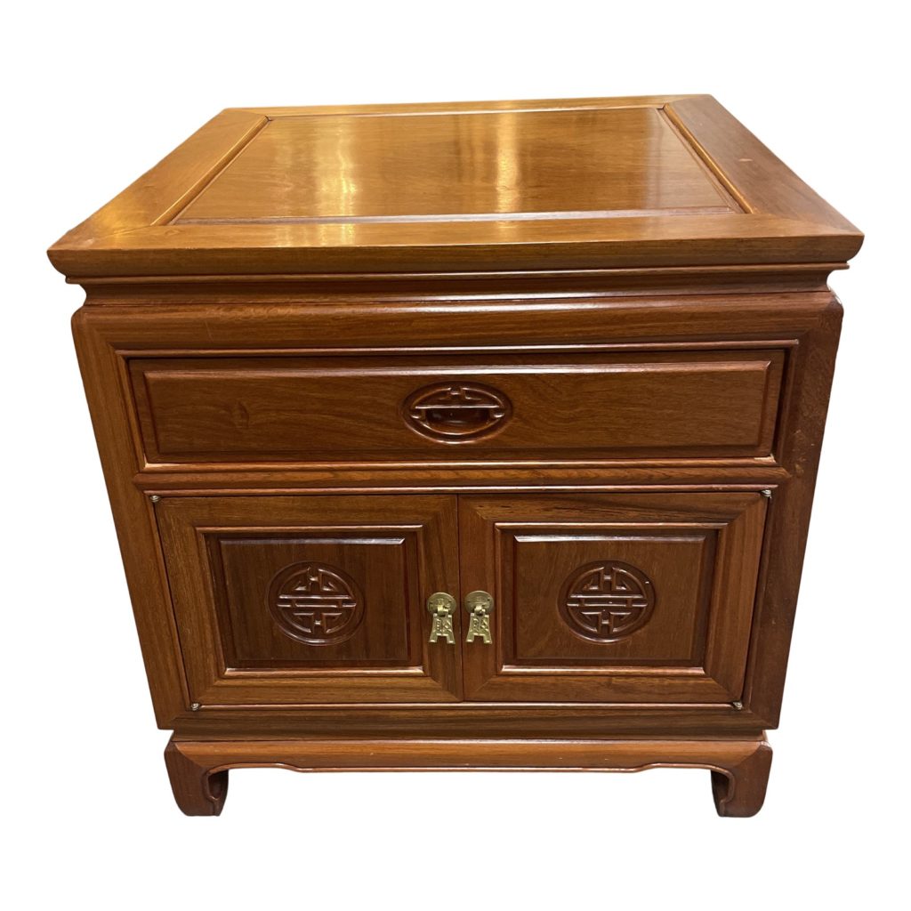 Traditional Chinese Rosewood Side Table Cabinet - Design Plus Gallery