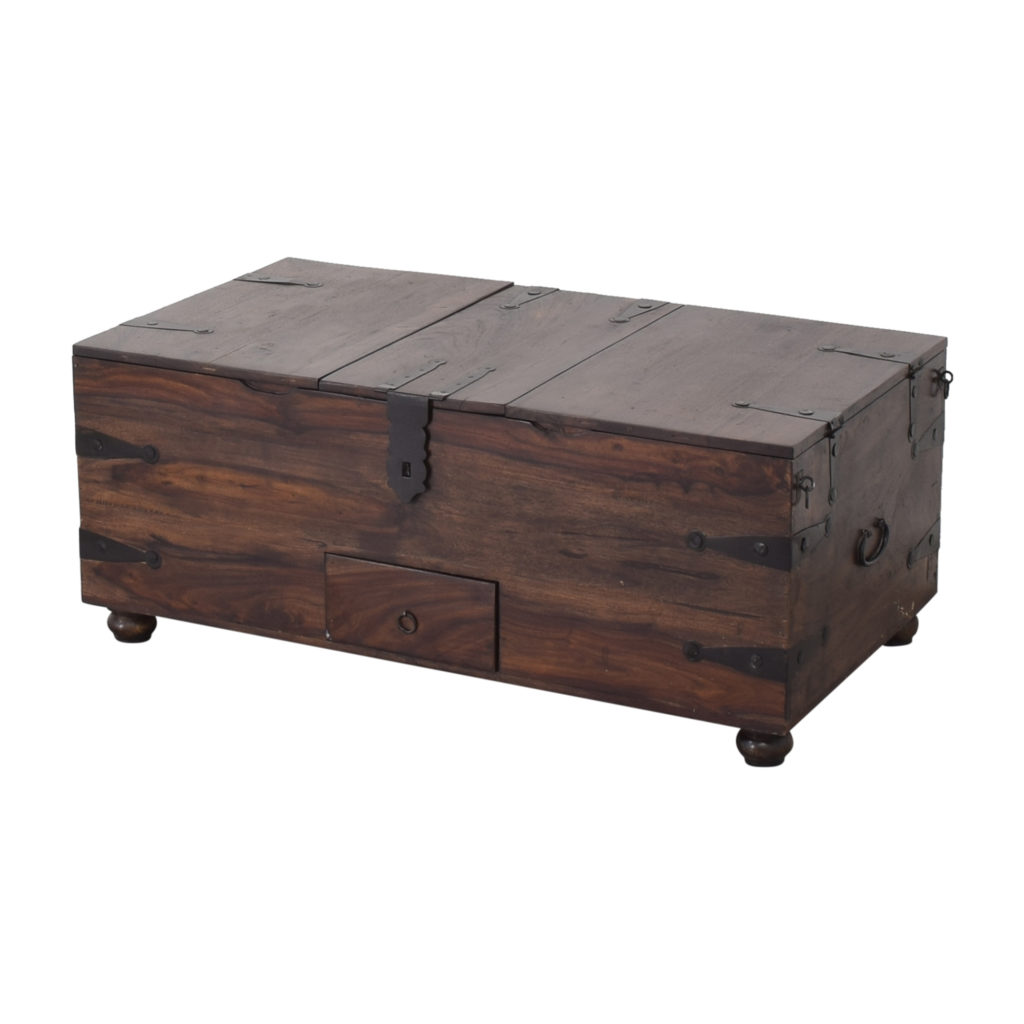 Crate & Barrel Storage Trunk Coffee Table - Design Plus Gallery