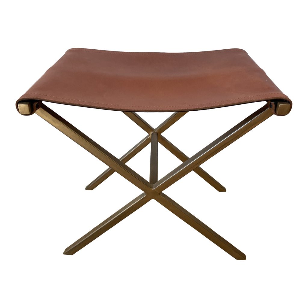 CB2 Leather Director's Stool. Original Price: $200 - Design Plus Gallery