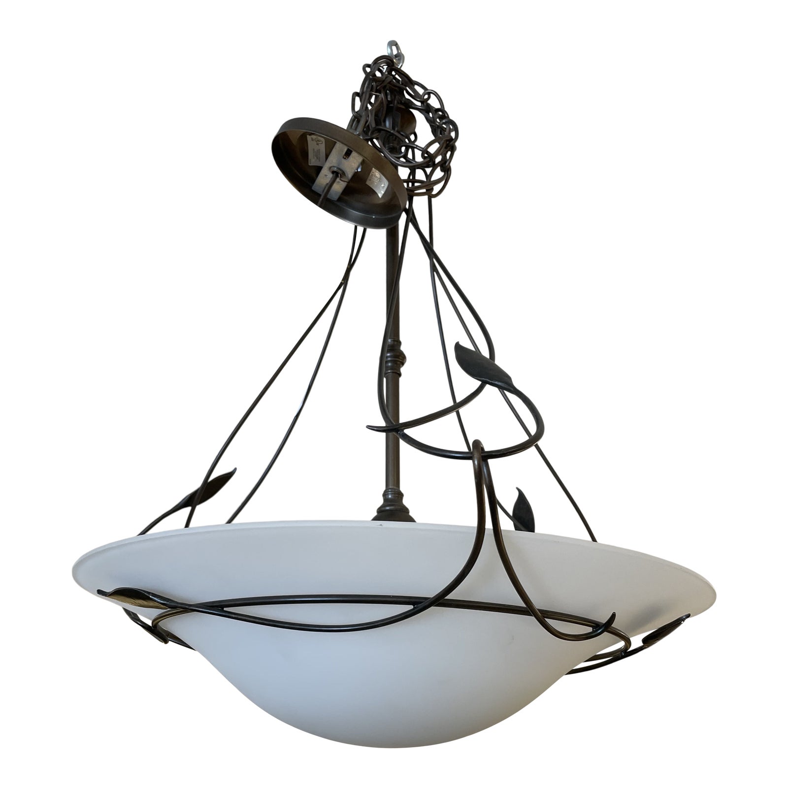 hubbarton-forge-forged-leaf-draped-loop-pendant-1793 - Design Plus Gallery