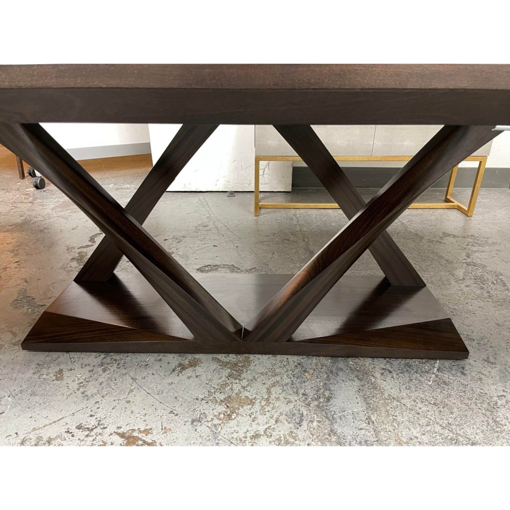 Hellman Chang Custom Designed Walnut Z Dining Extension Table + Two Leaves. Original Price ...
