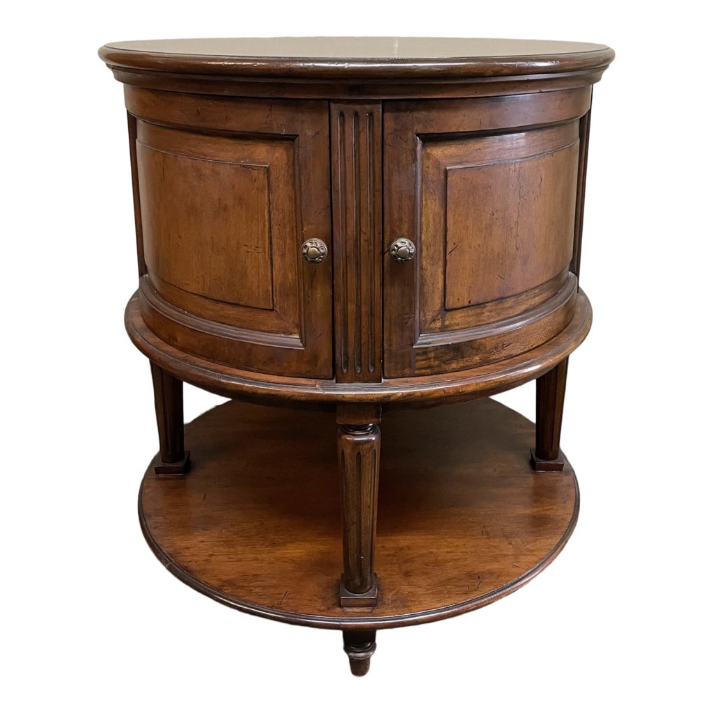 Traditional Drum Style End Table | Design Plus Gallery