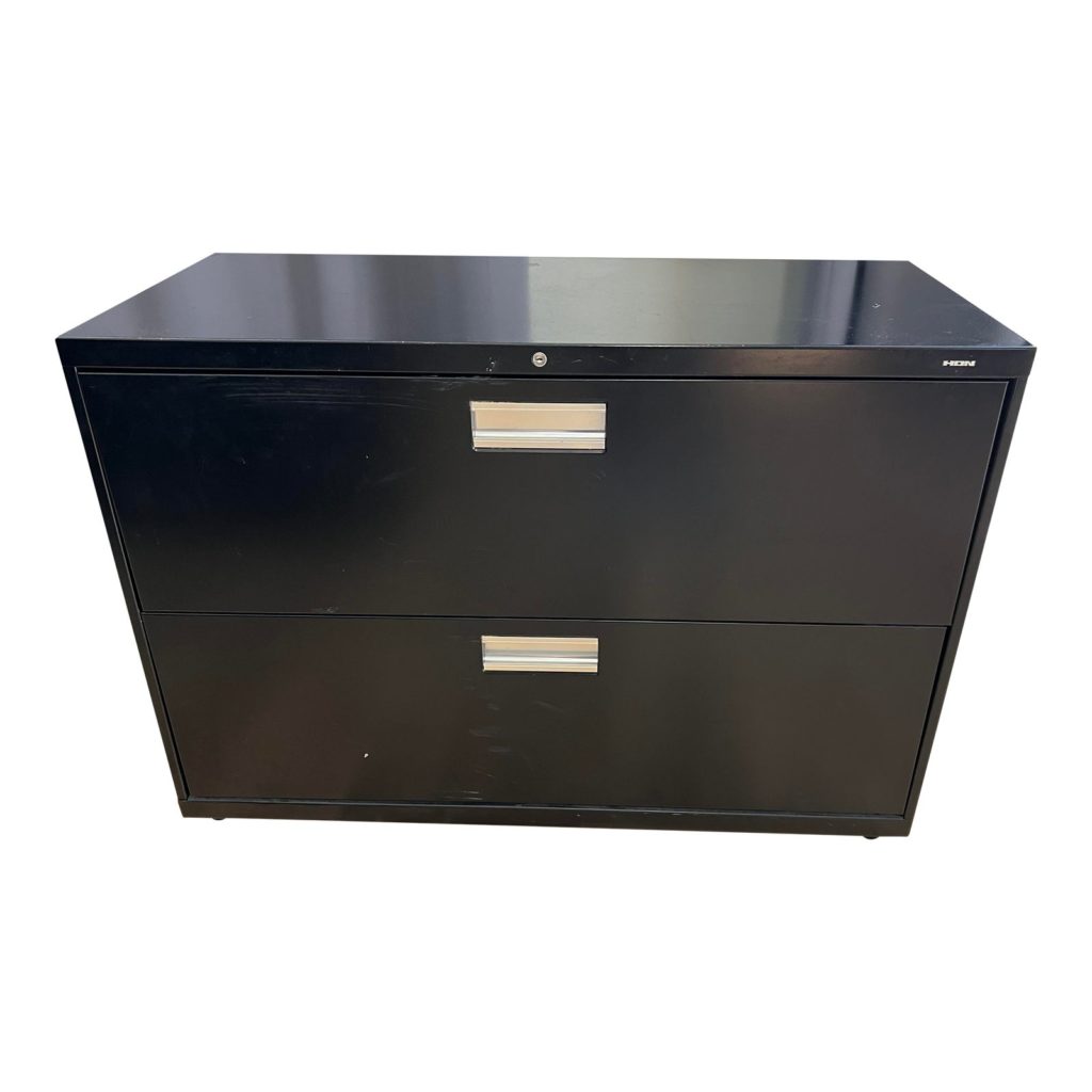 Hon Double Lateral Filing Cabinet - Black Finish. Original Price: $455 ...
