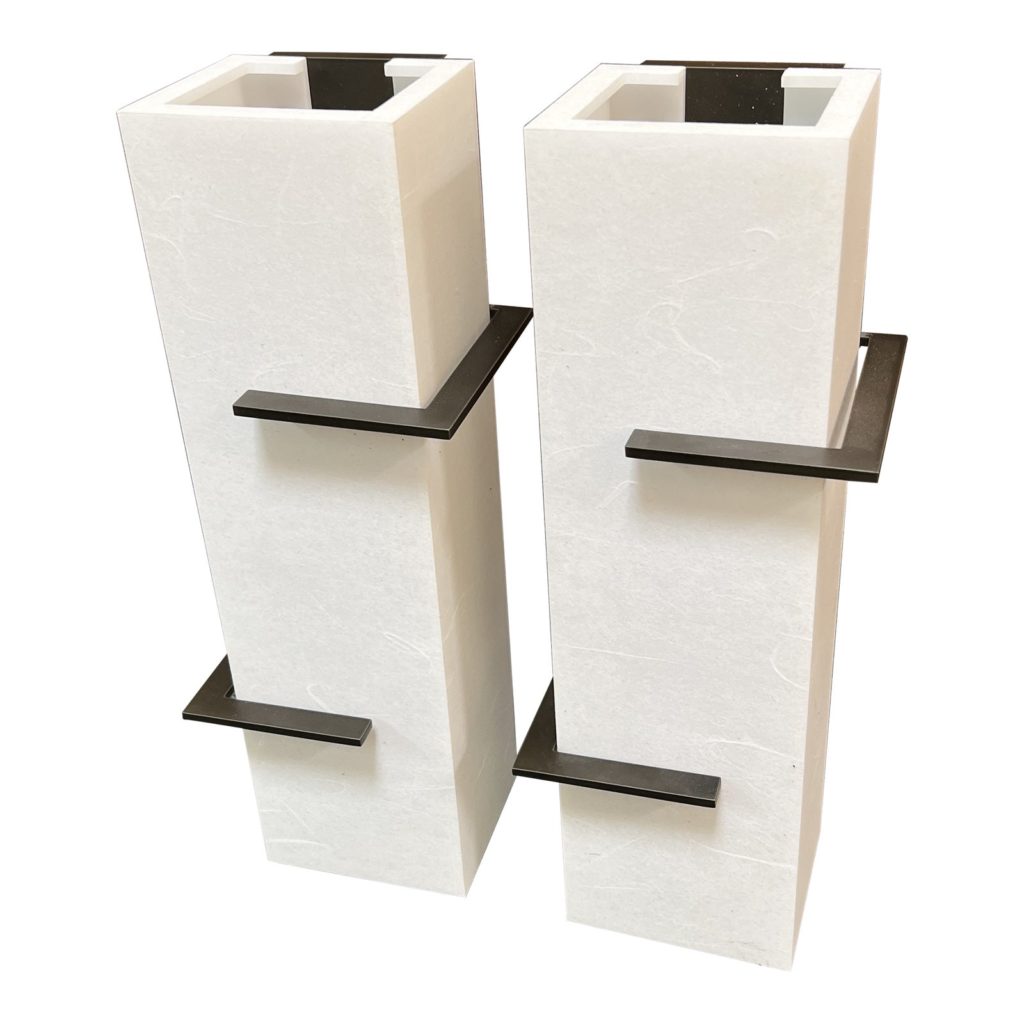 Satori Light Sculptures, a Pair - Design Plus Gallery