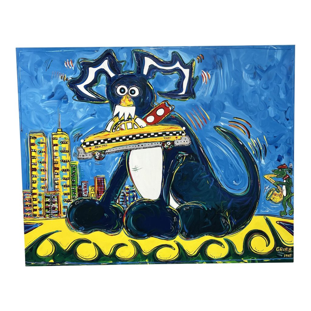 Lisa Grubb 1997 Original Painting - "Taxi Bite". Original Price: $3,600 ...