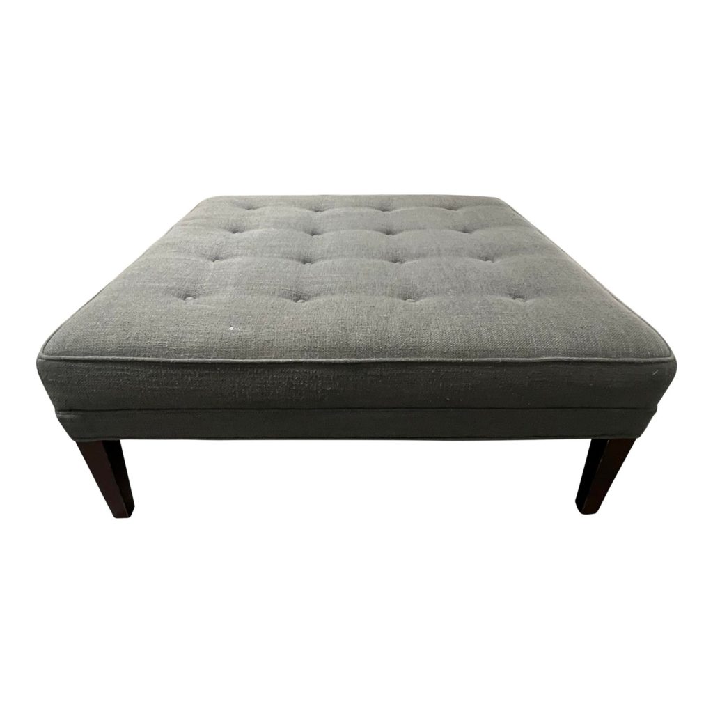 Custom Large Tufted Square Ottoman - Design Plus Gallery