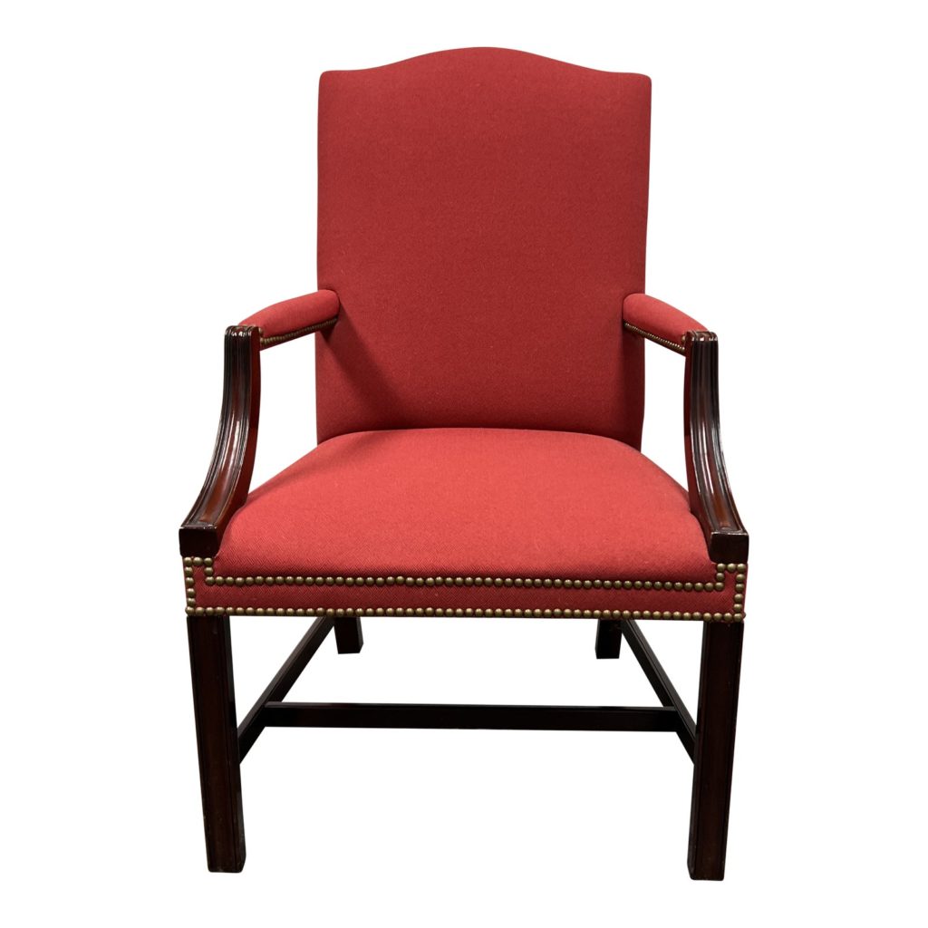Baker Furniture Red Arm Chair - Design Plus Gallery