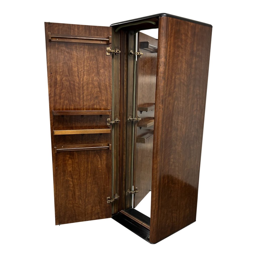 Drexel Furniture Rotating Wardrobe Storage + Mirror - Design Plus Gallery