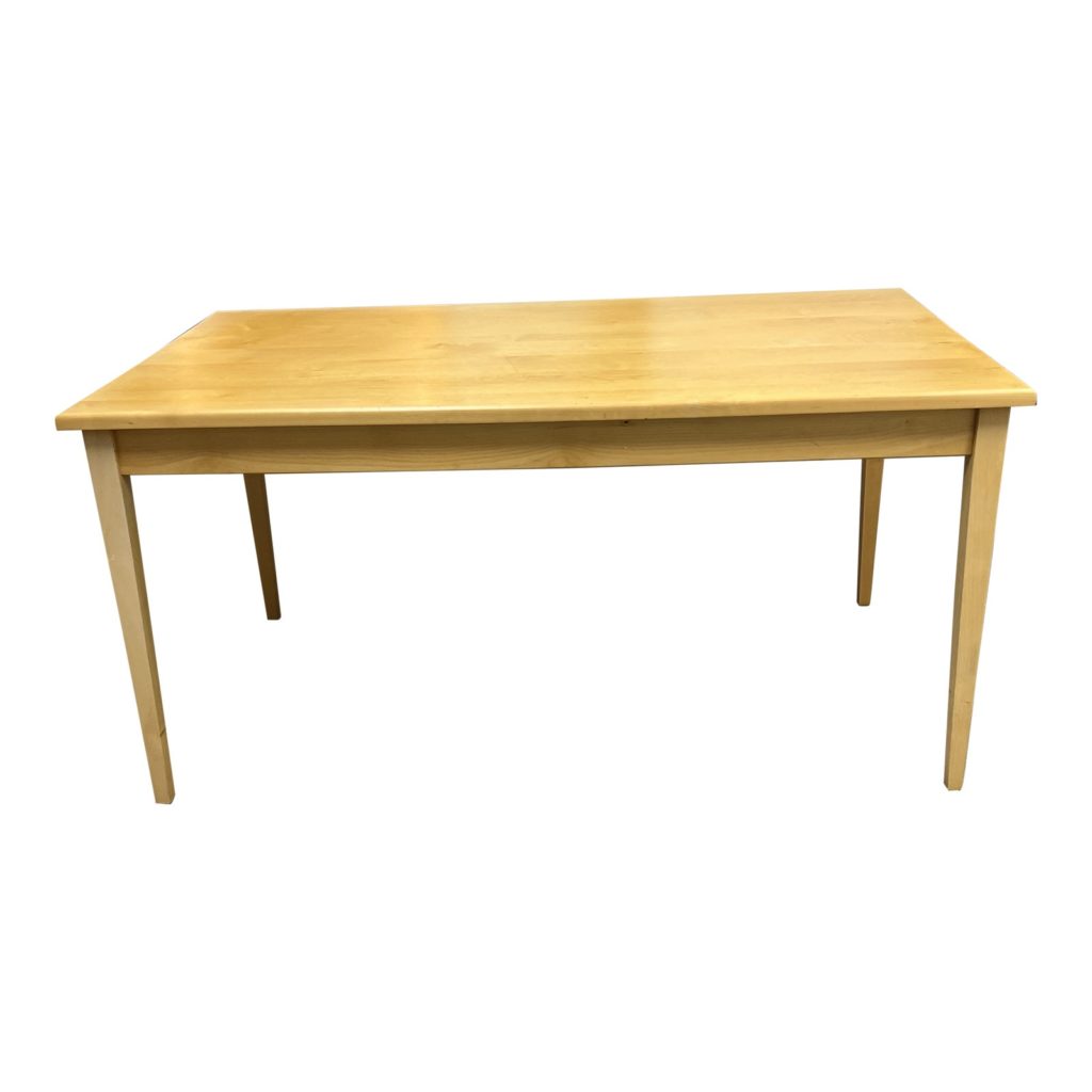 Contemporary Maple Finish Dining Table / Desk - Design Plus Gallery