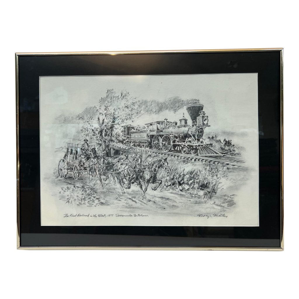 "The First Railroad in the West, 1855 Sacramento to Folsom" by George ...
