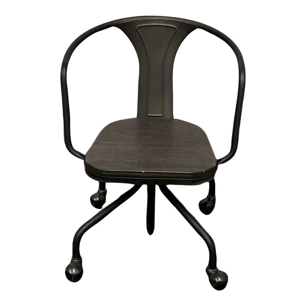 LumSource Petite Wood + Metal Desk Chair | Design Plus Gallery