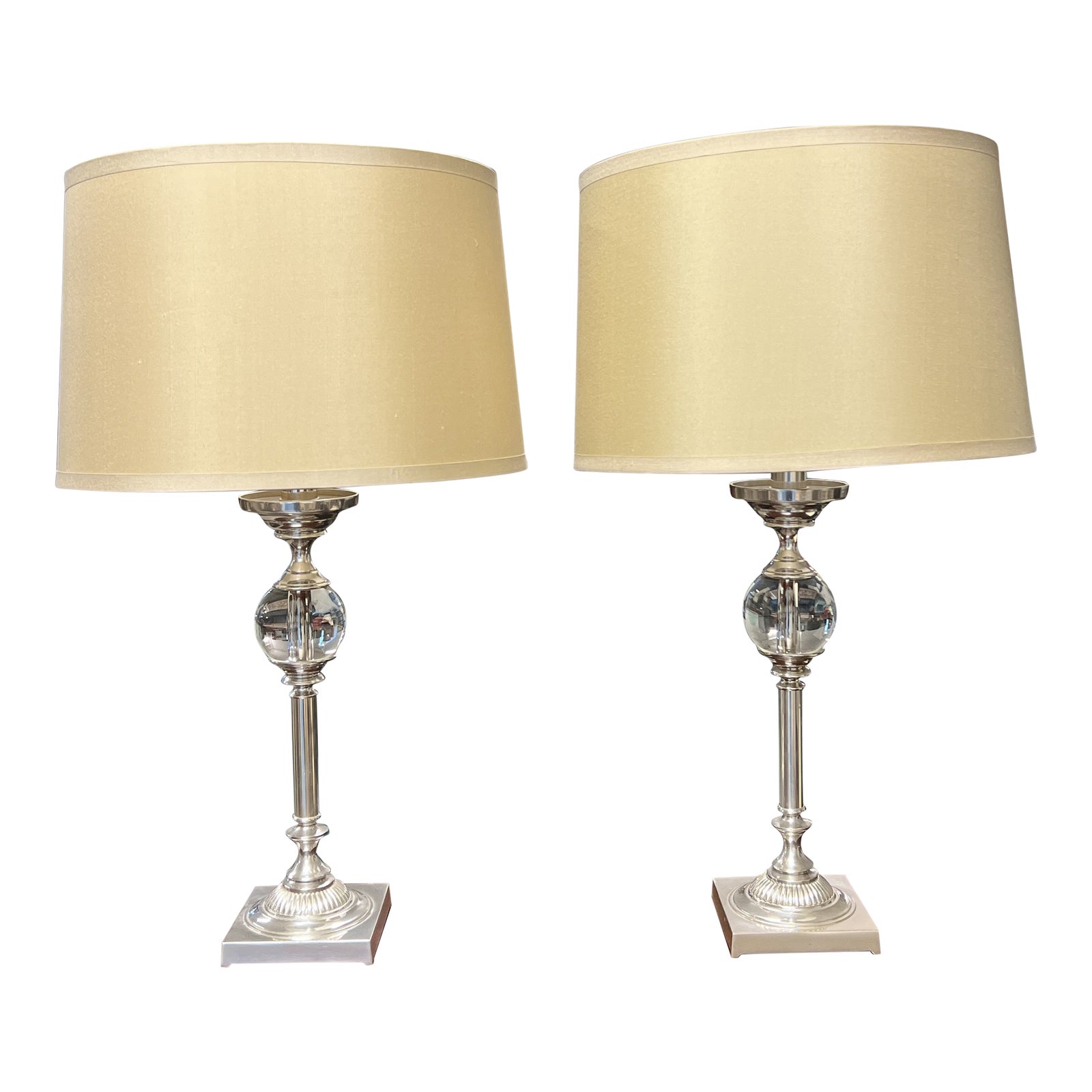 restoration-hardware-silver-crystal-ball-buffet-table-lamps-a-pair-4805 ...
