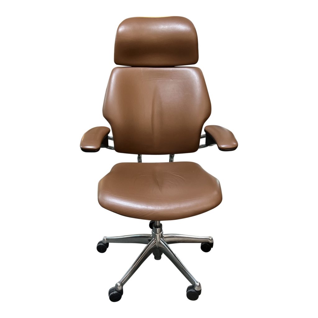 Humanscale Freedom Leather Office Chair + Headrest - Design Plus Gallery