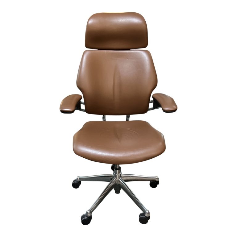Humanscale Freedom Leather Office Chair + Headrest - Design Plus Gallery