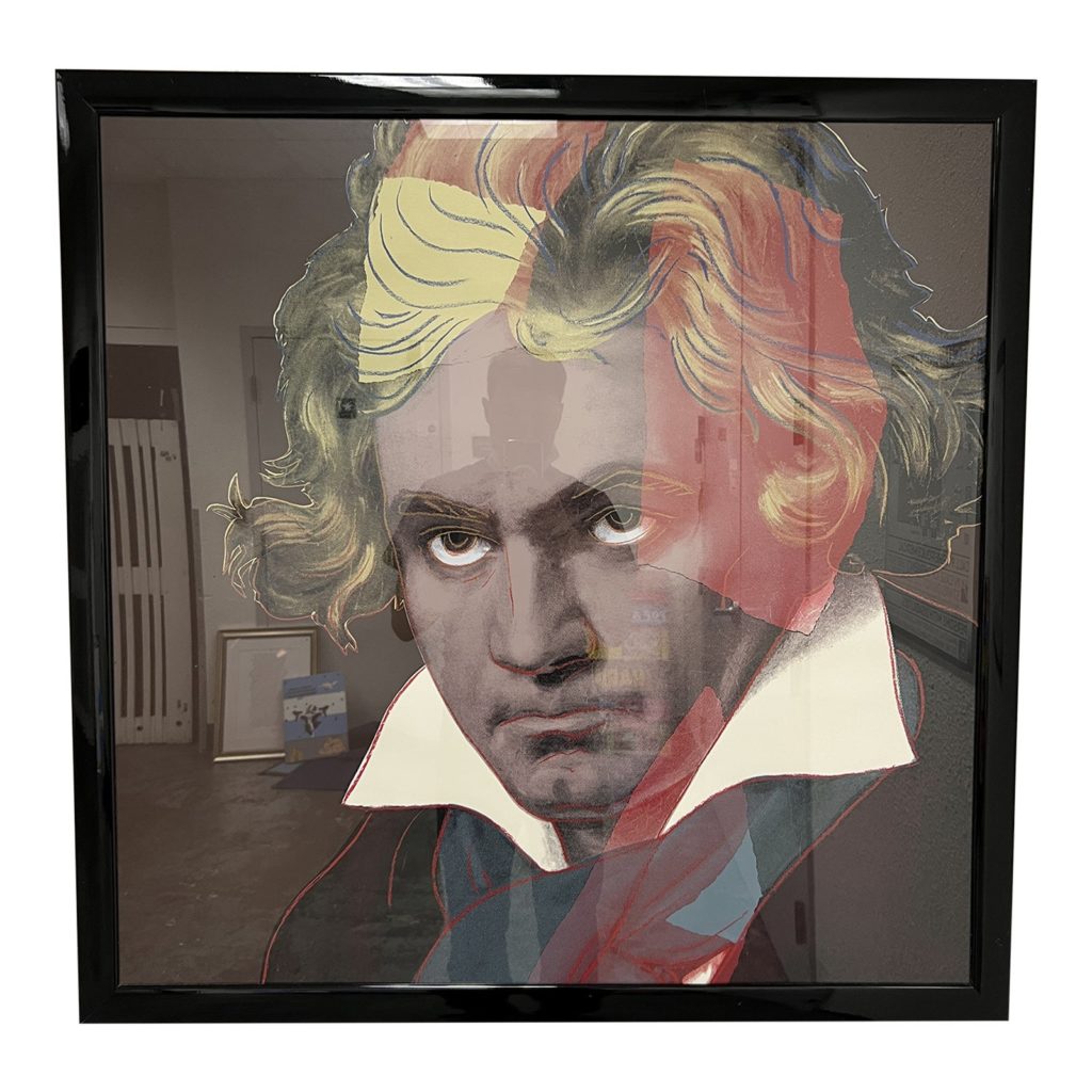 Beethoven "Pop Art Print" Framed - Design Plus Gallery