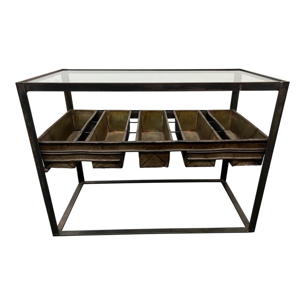 Hd Buttercup Trough Industrial Side Table - Design Plus Gallery