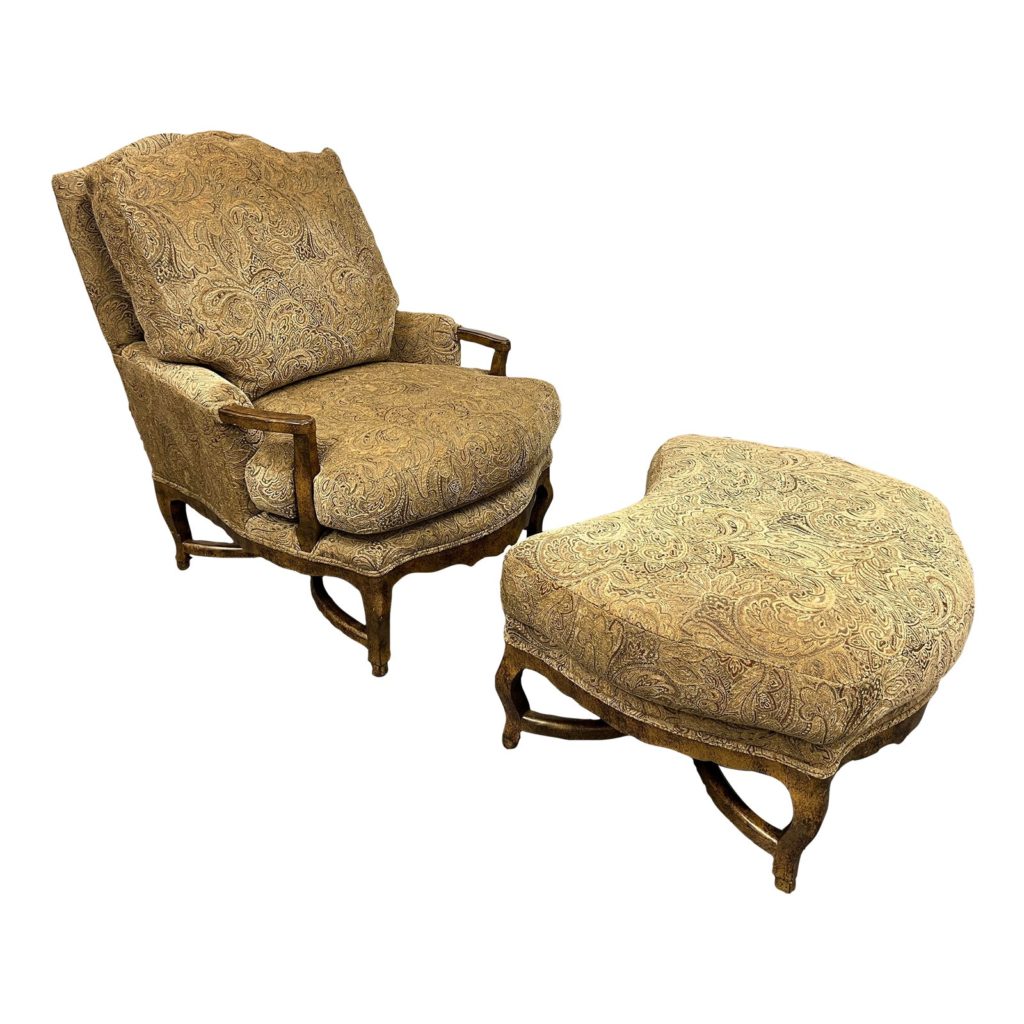 Burton James Lords Chair + Ottoman. Original Price: $6,160 - Design ...