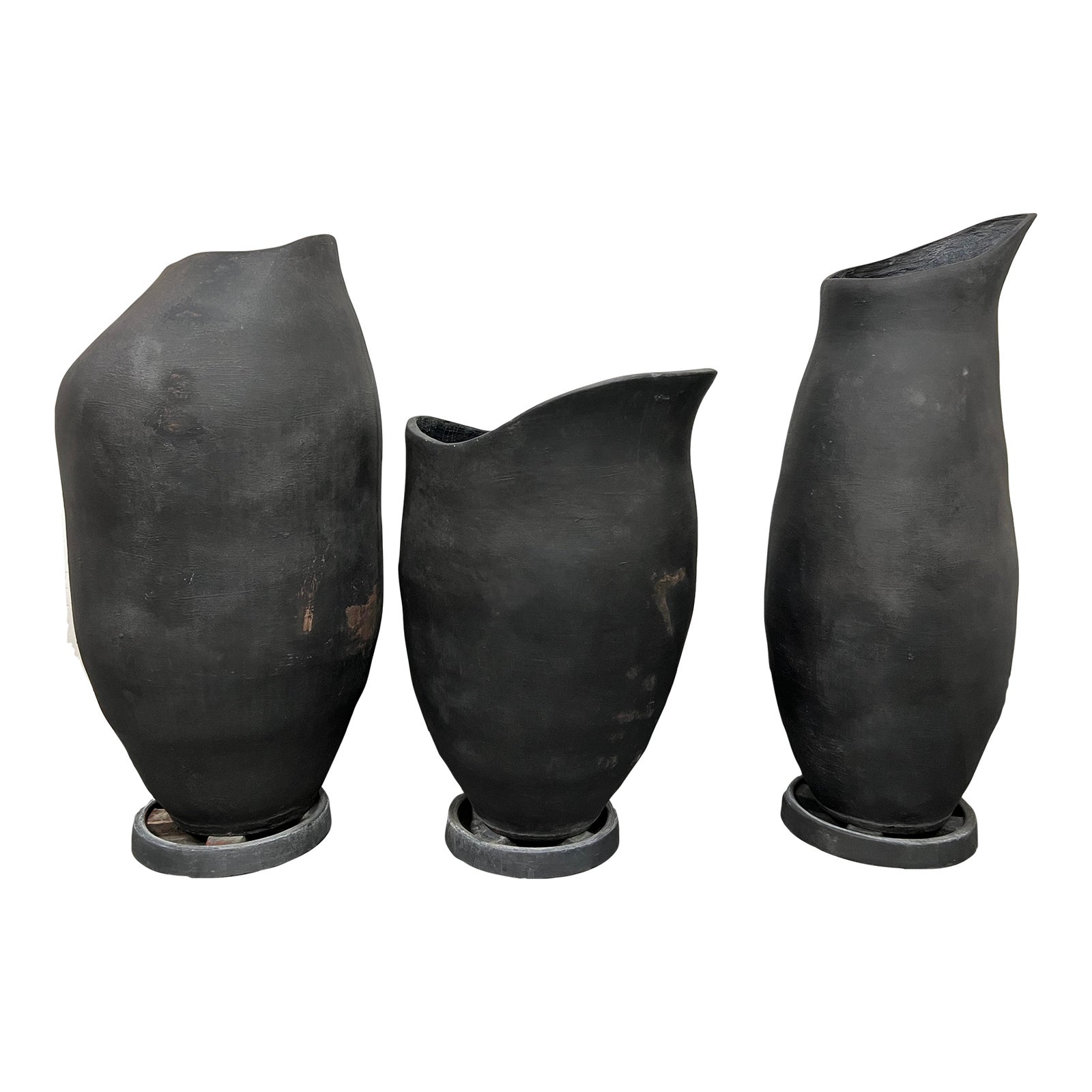 stone-yard-inc-sculptural-large-fiberglass-lachhi-jars-set-of-three ...