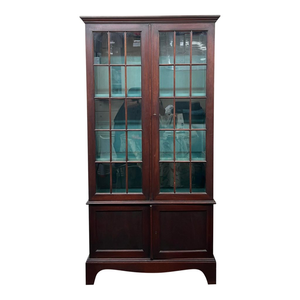 Vintage Locking Glass Front Display Cabinet - Design Plus Gallery