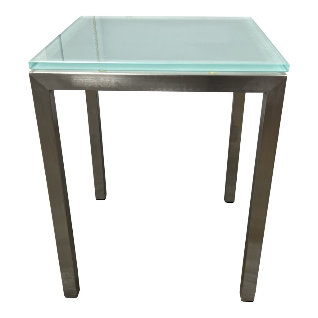 Room & Board Parson Glass Top Side Table. Original Price: $750 - Design ...