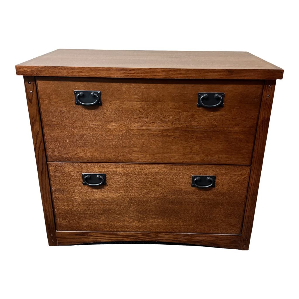 Arts and Crafts Style Wood Lateral File - Design Plus Gallery