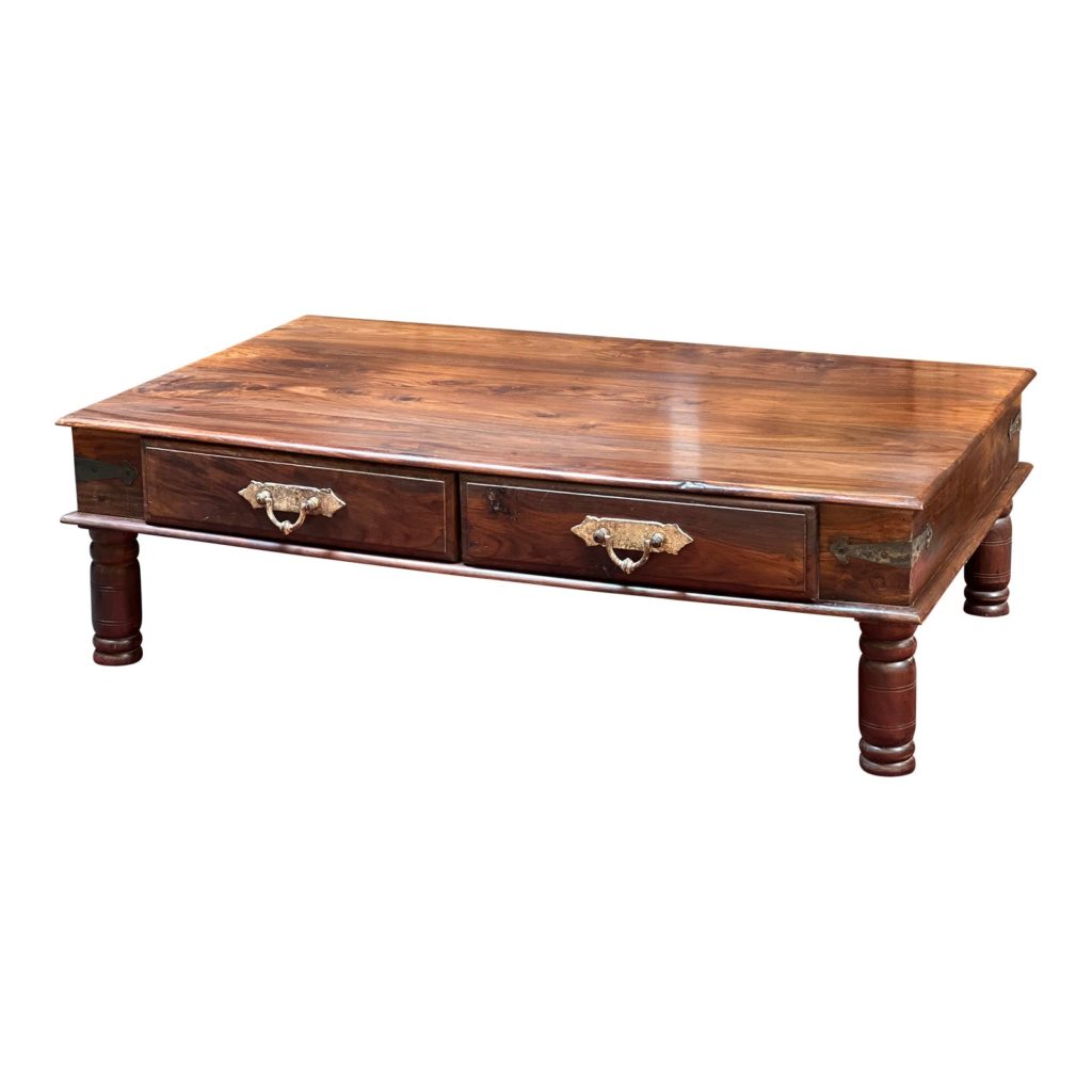 Vintage Large Traditional Coffee Table - Design Plus Gallery