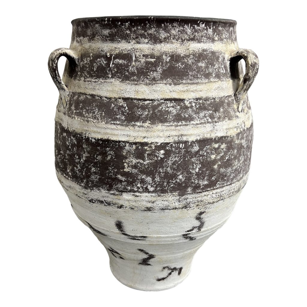 Contemporary Restoration Hardware Handled Mediterranean Large Jar ...
