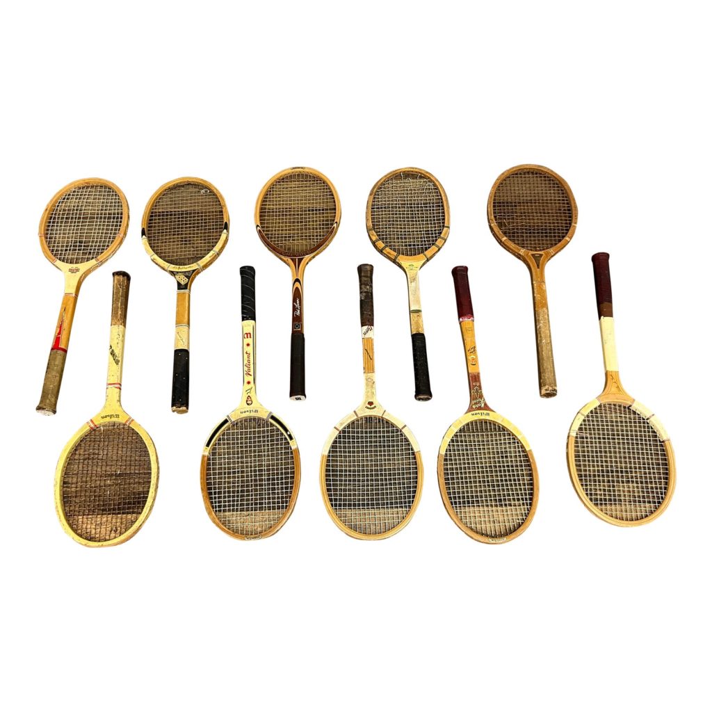 Vintage Badminton Racquets, Set of Ten - Design Plus Gallery