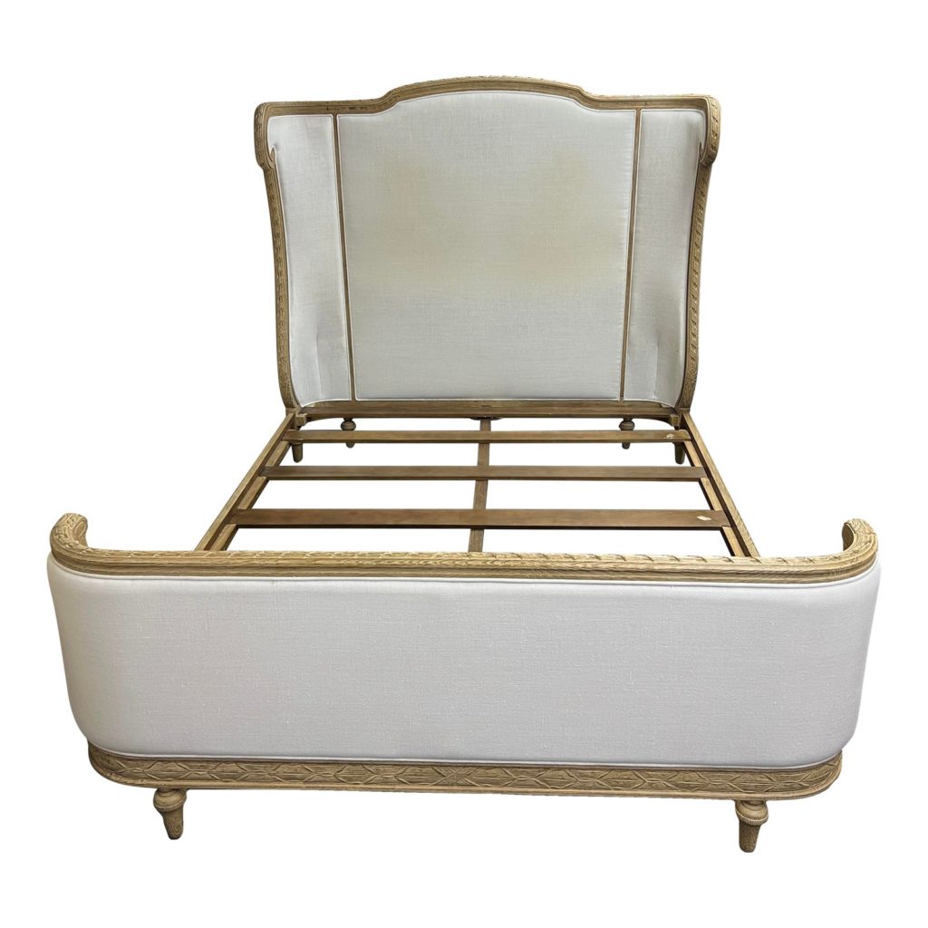 Queen Size Restoration Hardware Josephine Linen Bed Frame. Original ...