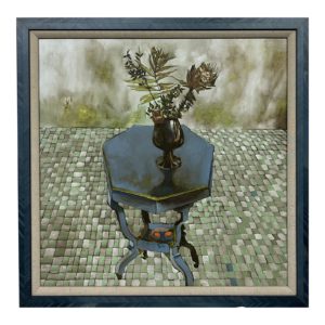 1964 Richard Ewen Still Life on Blue Table Original Framed Painting ...