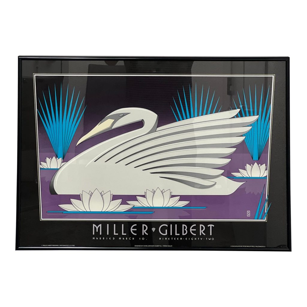 1982 Art Deco Miller Gilbert Married Poster Print - Design Plus Gallery
