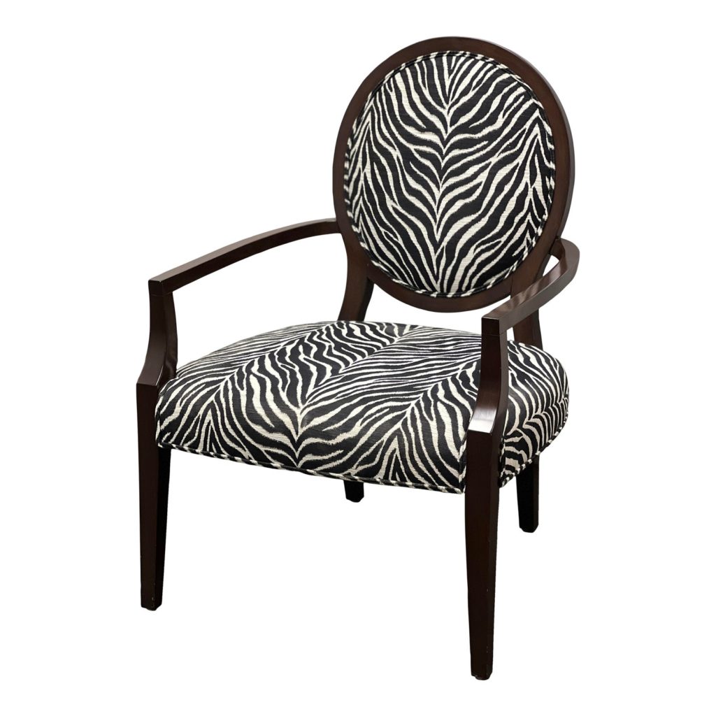 Custom Design Zebra Print Lounge Chair. Original Price: $3,000 - Design ...