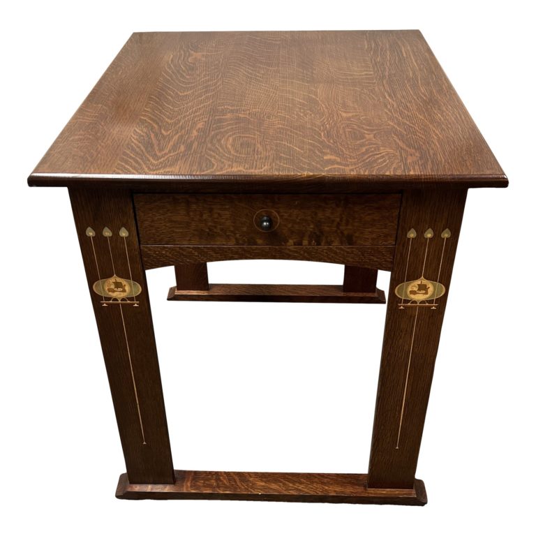 Stickley Harvey Ellis Occasional Table + Inlays - Design Plus Gallery