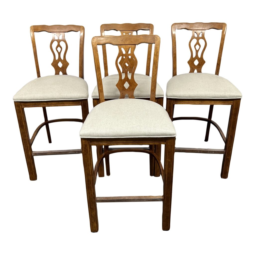 Century Furniture Chippendale Counter Stools, Set of Four - Design Plus ...