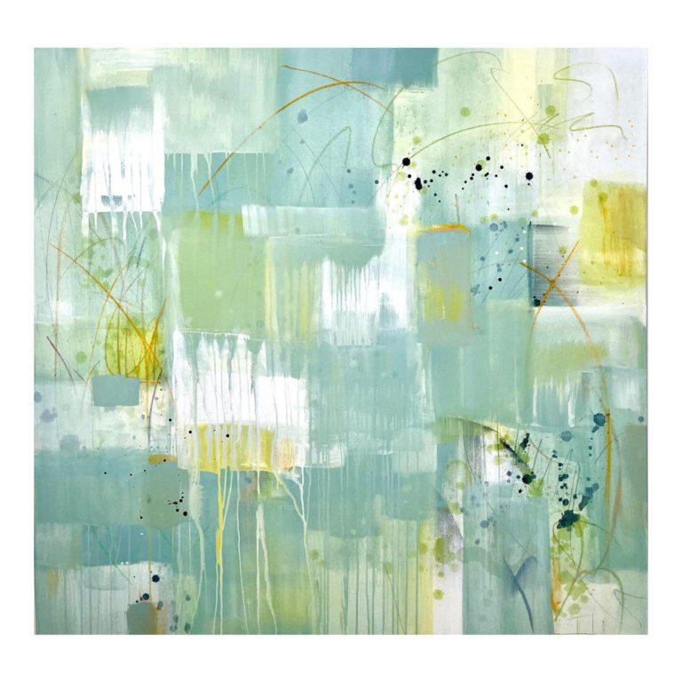 Isabel Wyatt "Rain Dance" Original Acrylic Painting - Design Plus Gallery