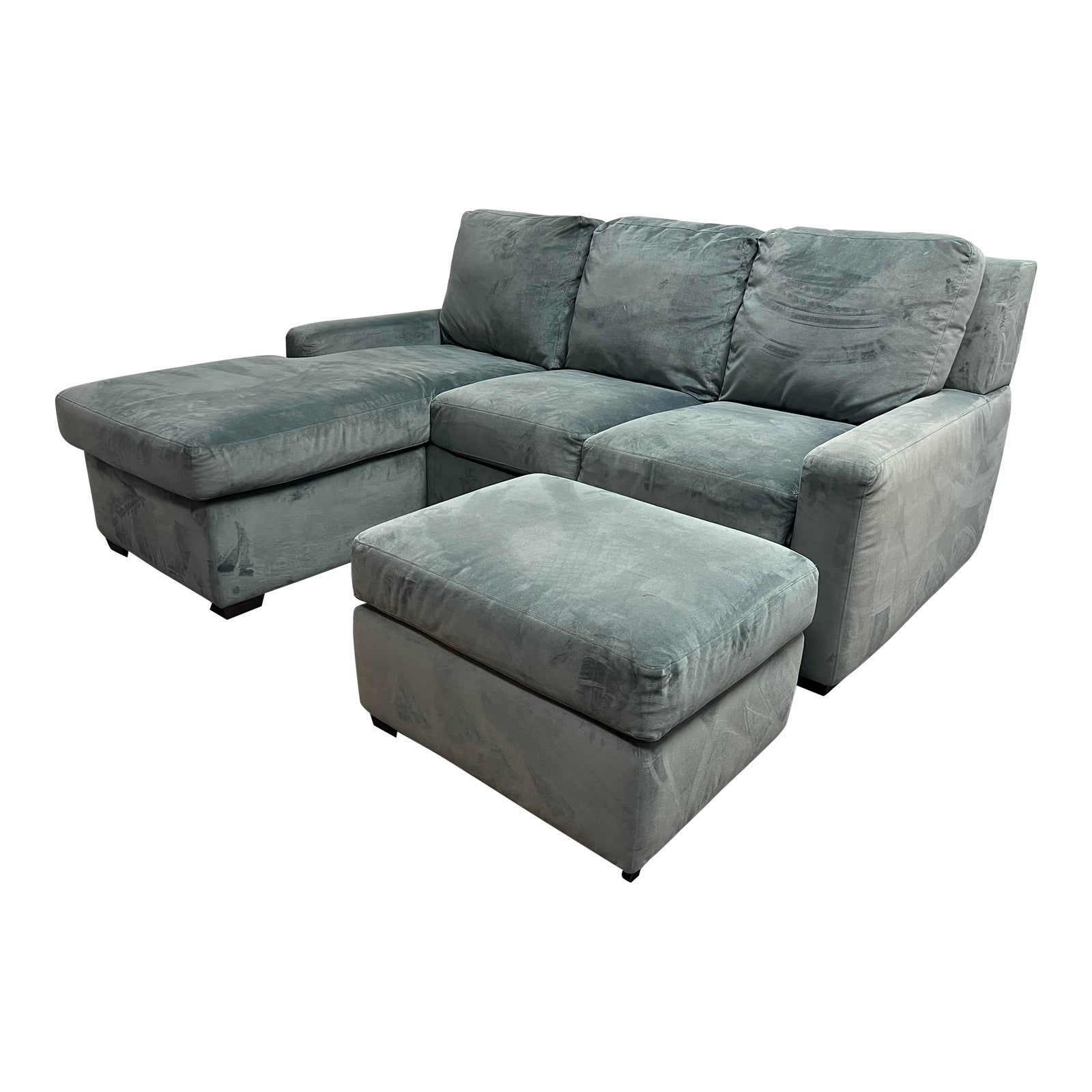 American Leather Sleeper Sofa Sectional + Ottoman - Design Plus Gallery