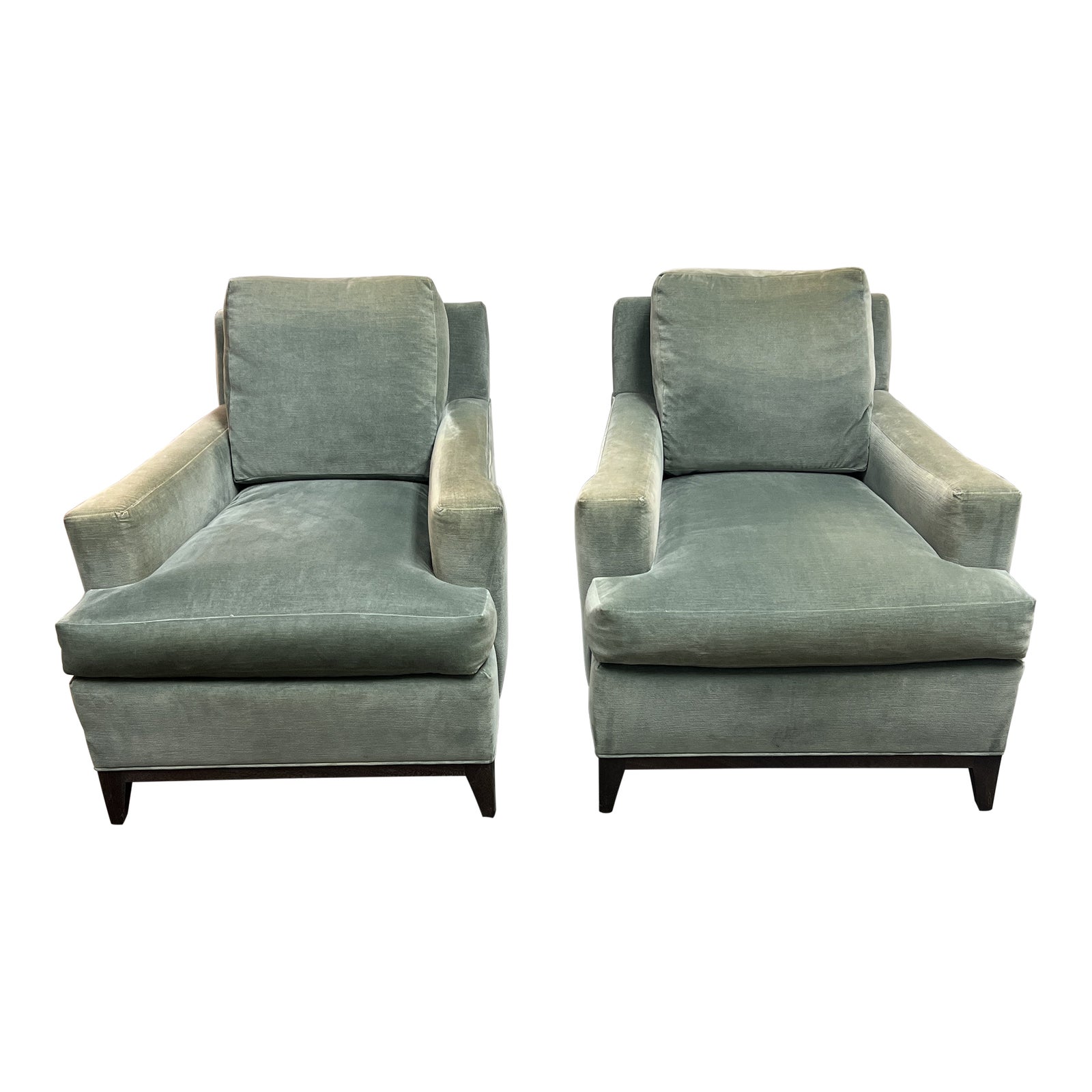 Hickory Chair 9th Street Lounge Chairs, a Pair - Design Plus Gallery