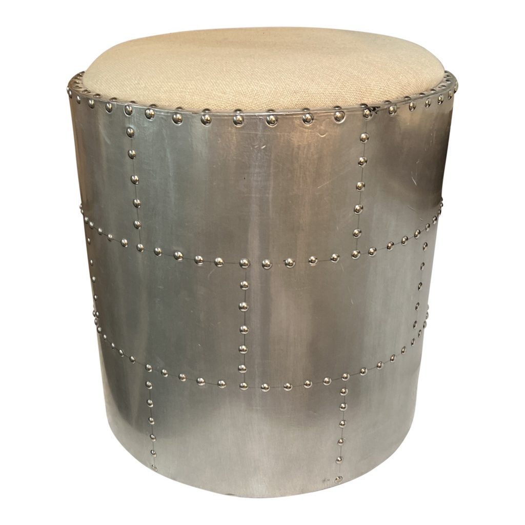 Industrial Aviator Ottoman - Design Plus Gallery